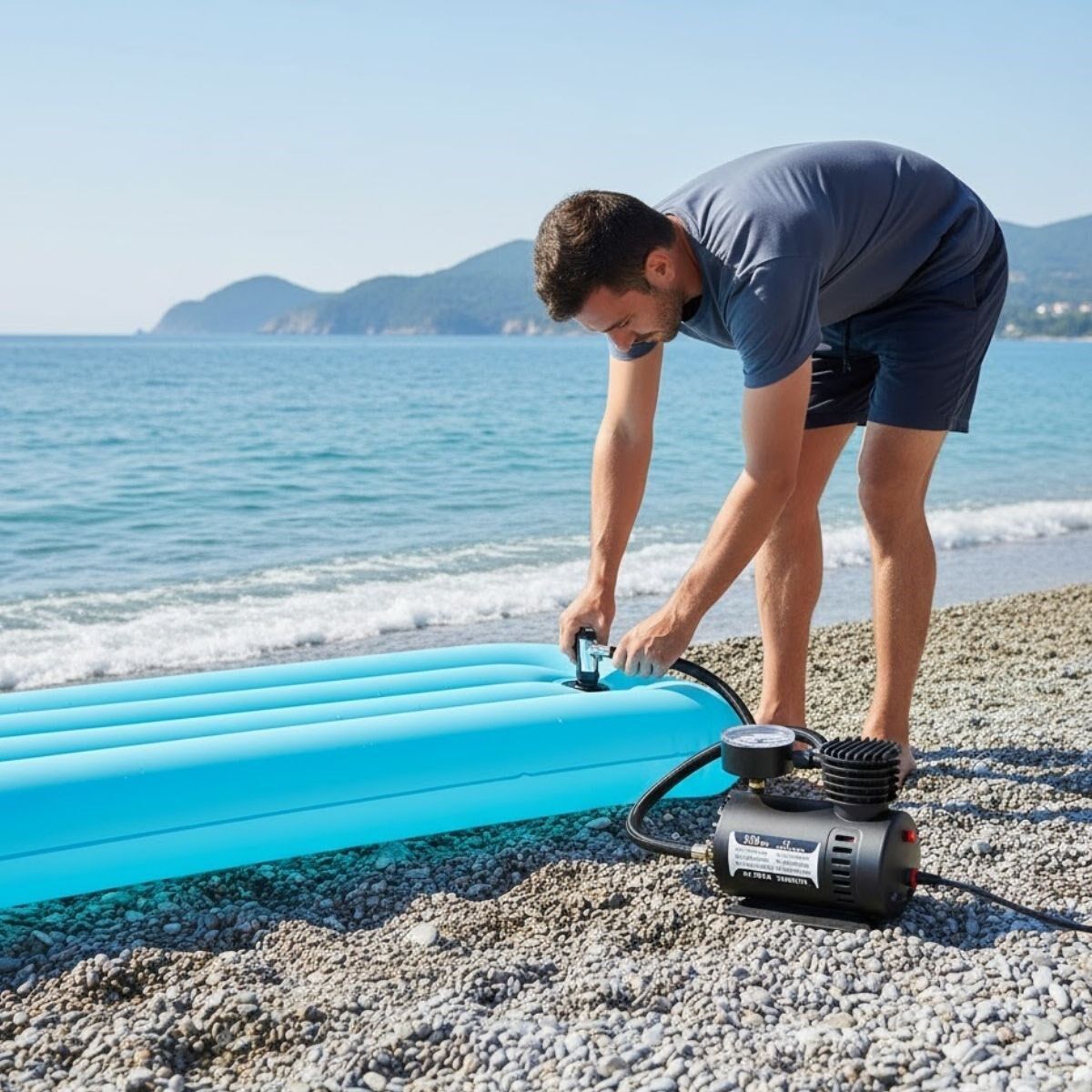 BUFFER® 300 PSI Güçlü Taşınabilir Hava Kompresörü–Araba, Motosiklet ...